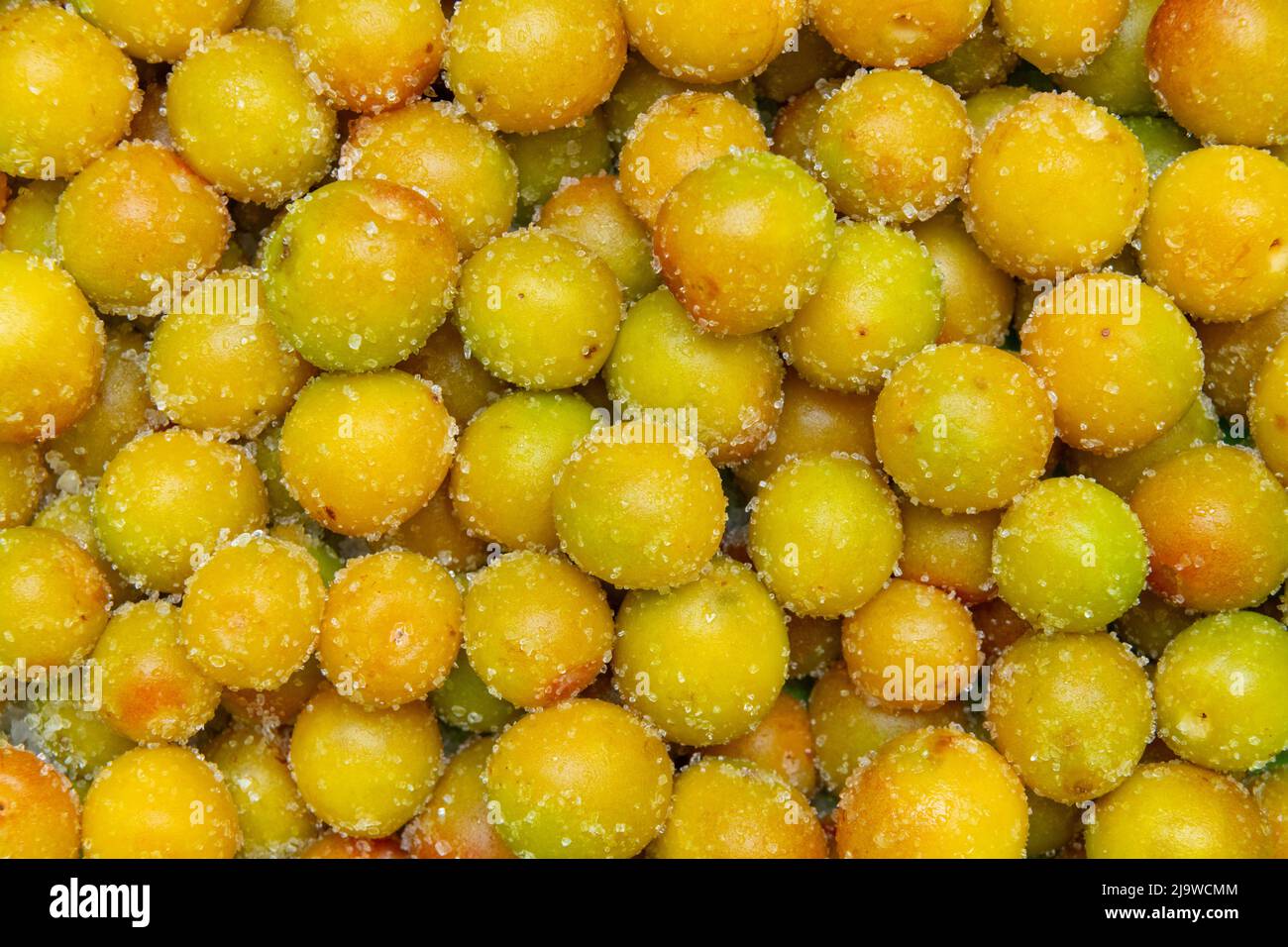 Preserved Fruit Dried Plum Salty Sweet,sun-dried and salted plums for candied fruit Stock Photo ...