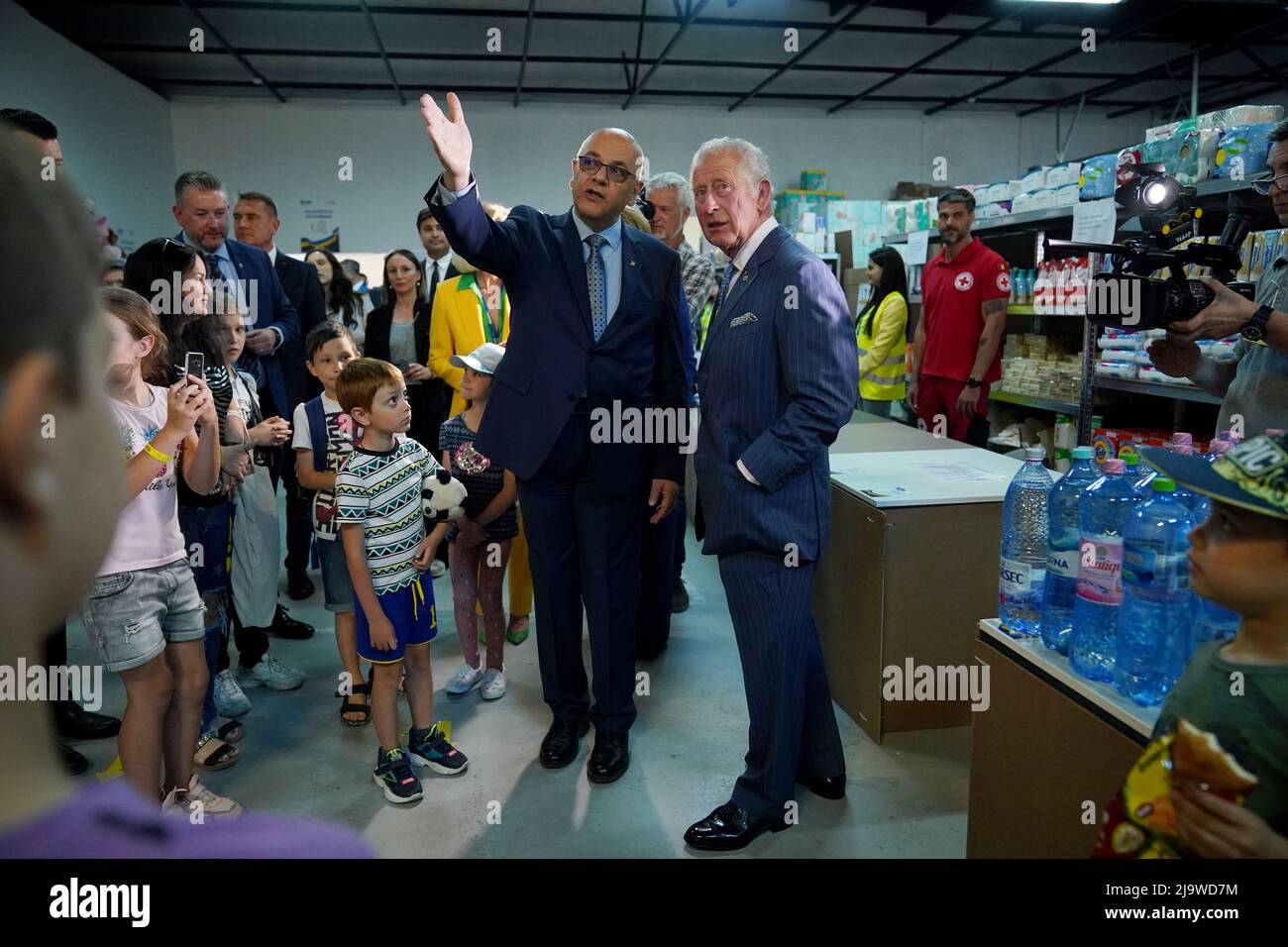The Prince of Wales (right) with Dr Raed Arafat, State Secretary for ...