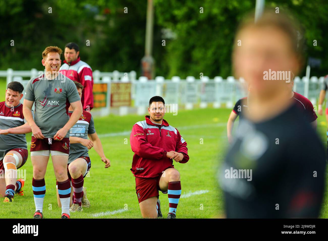 Tumble RFC v Lampeter RFC Plate final 2022 Stock Photo - Alamy