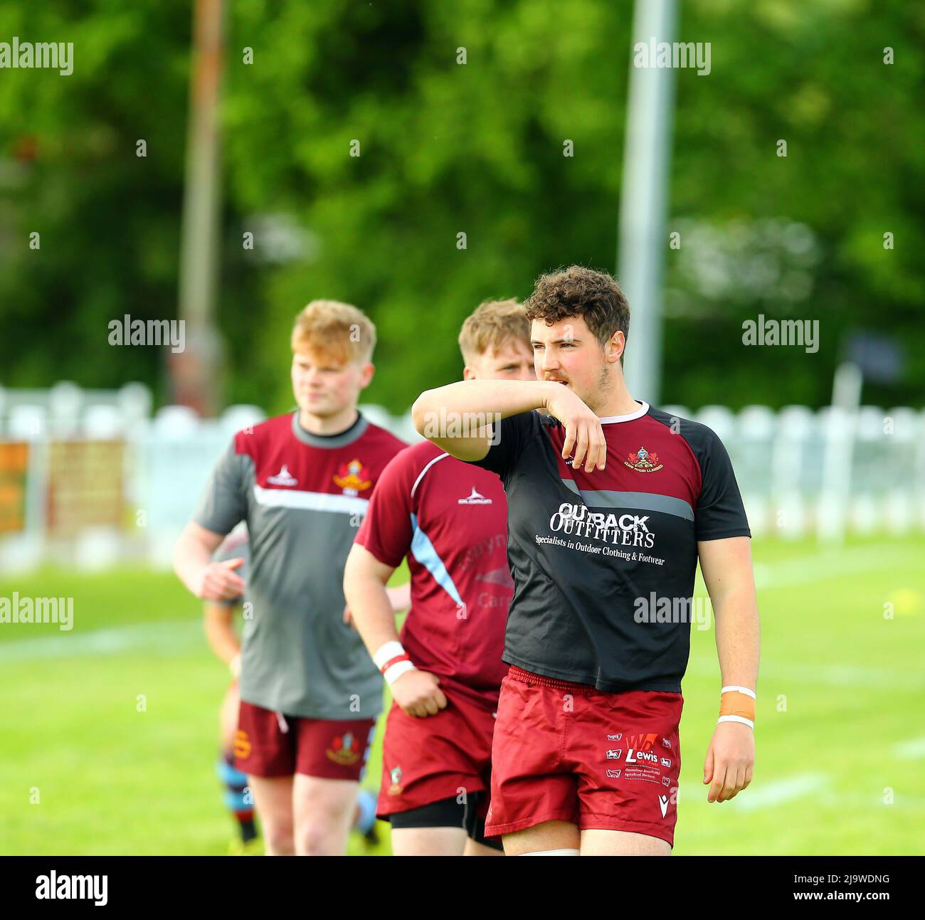 Tumble RFC v Lampeter RFC Plate final 2022 Stock Photo - Alamy