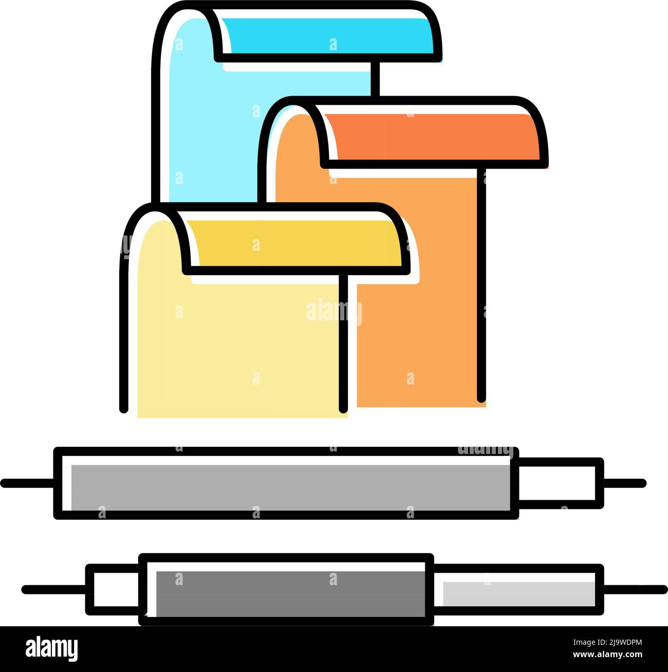polybutadiene elastomer color icon vector illustration Stock Vector ...