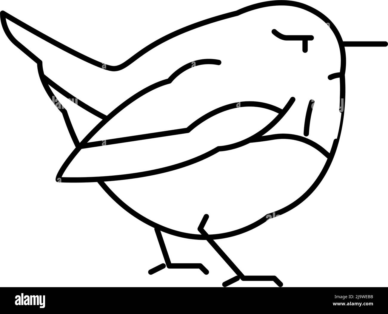 Wren flying bird Stock Vector Images - Alamy