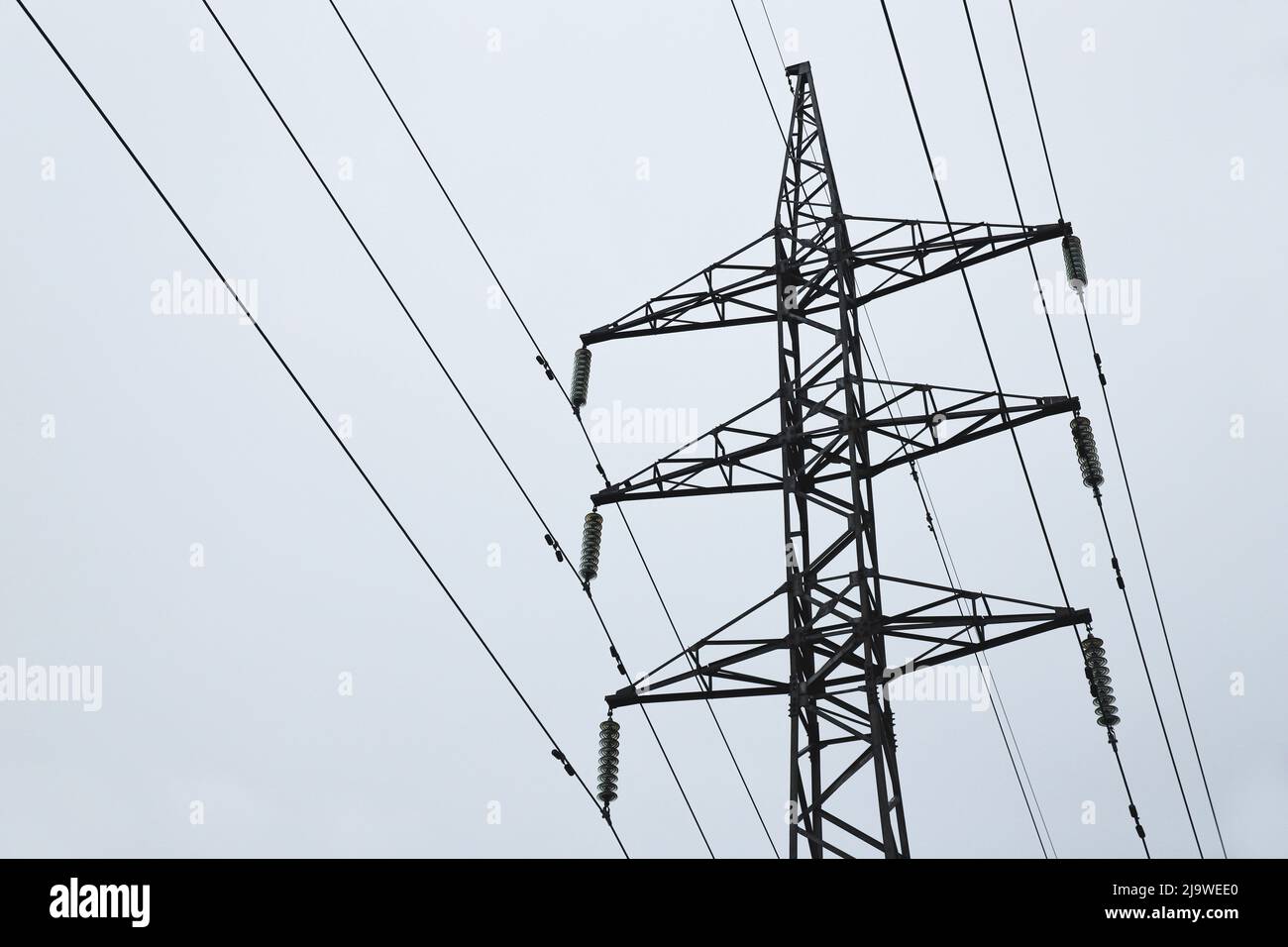Power line pilon energy hi-res stock photography and images - Alamy