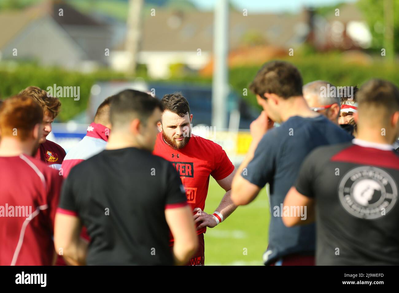 Tumble RFC v Lampeter RFC Plate final 2022 Stock Photo - Alamy