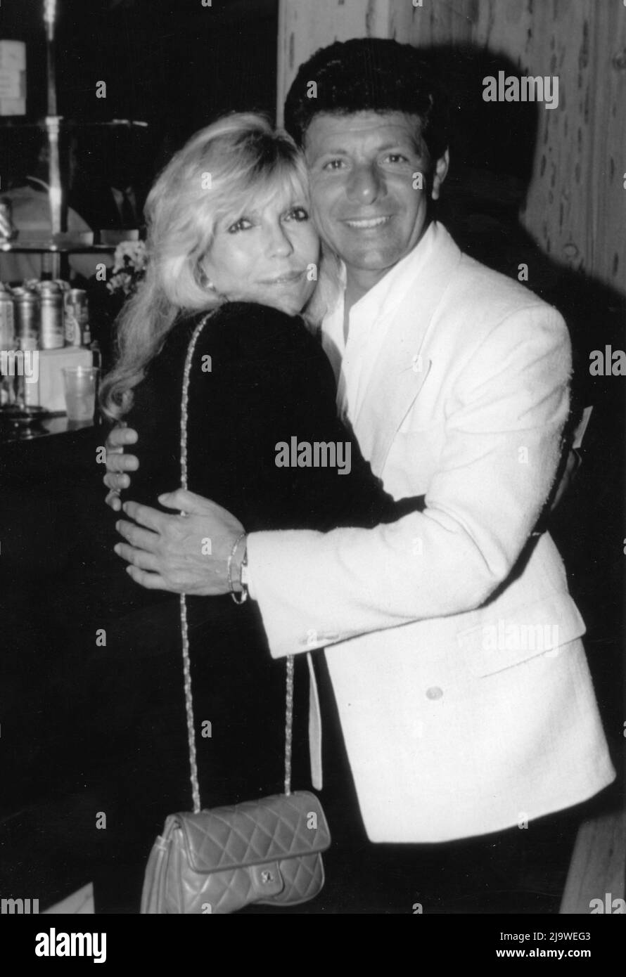 Los Angeles.CA.USA. LIBRARY. Nancy Sinatra and Frankie Avalon. At a ...
