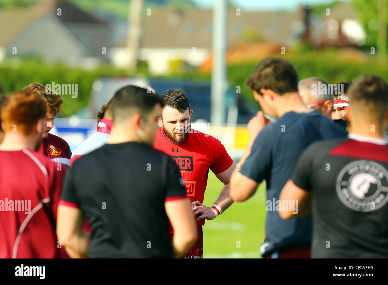 Tumble RFC v Lampeter RFC Plate final 2022 Stock Photo - Alamy