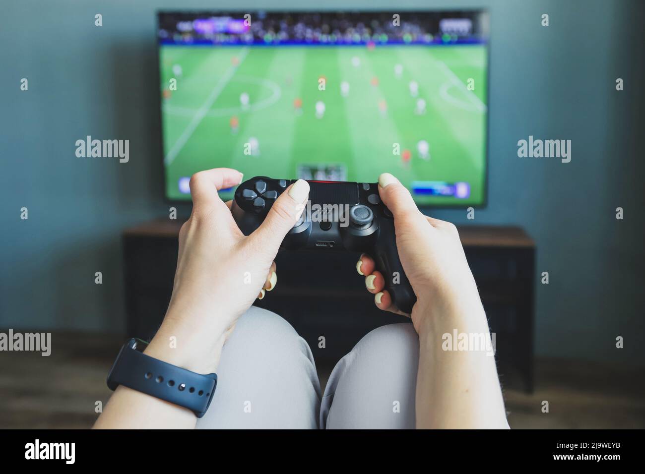 Football console hi-res stock photography and images - Alamy