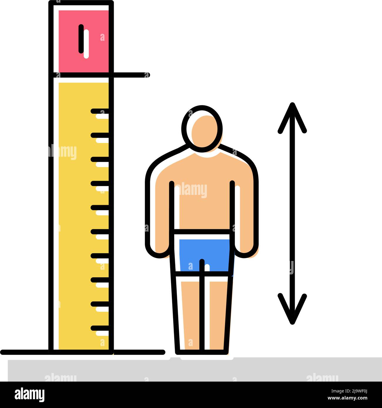 Water height sign Stock Vector Images - Alamy