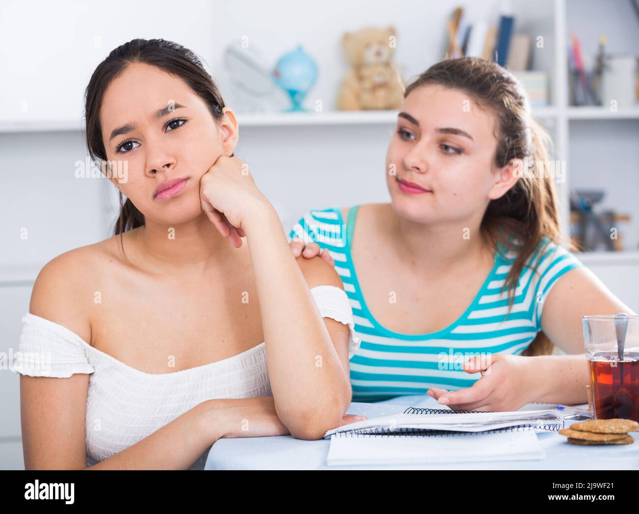 Girls asking friend hi-res stock photography and images - Alamy Girls asking friend hi-res stock photography and images - Alamy