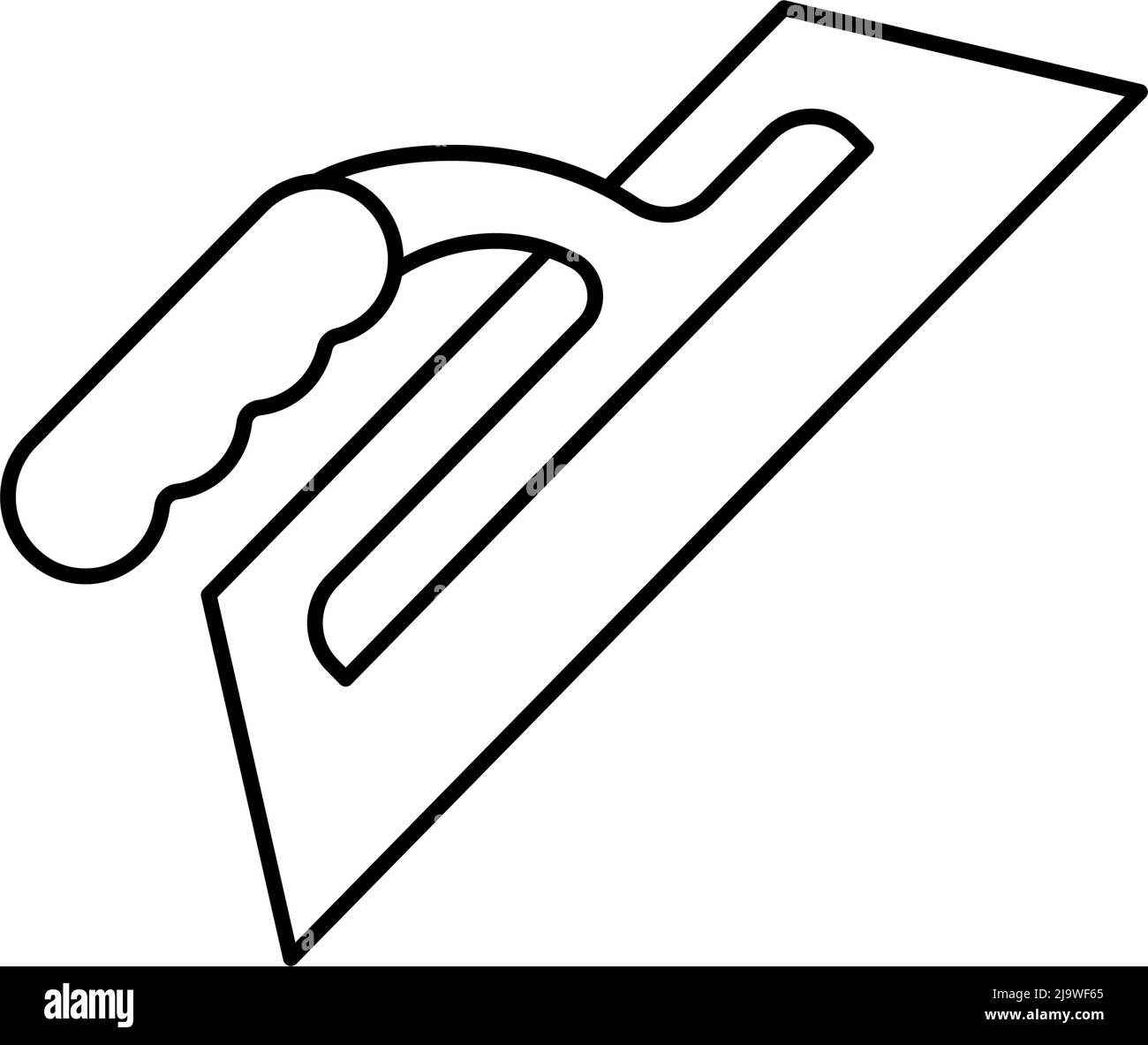 trowel tool line icon vector illustration Stock Vector Image & Art - Alamy