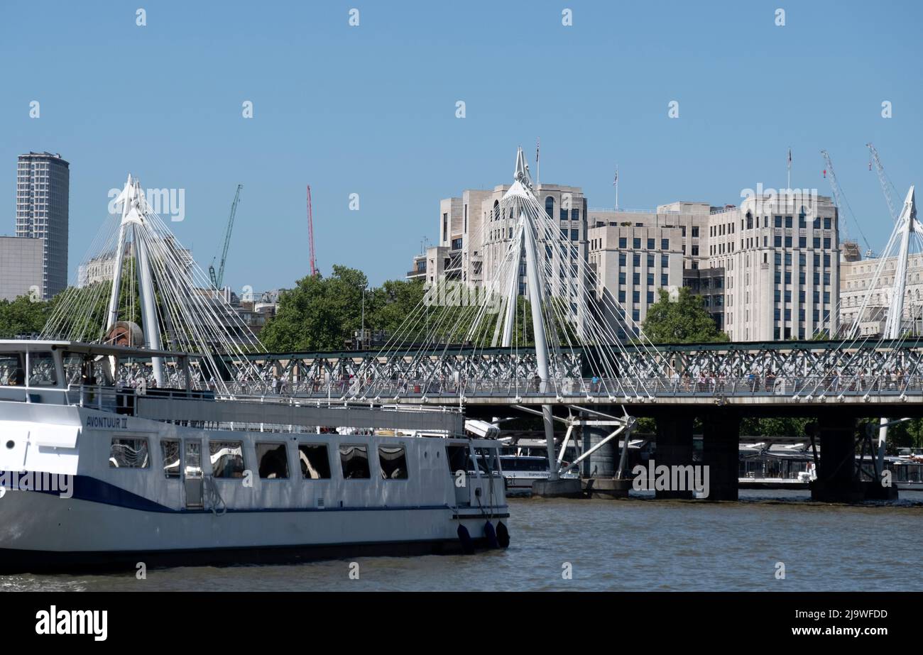 Cruising the Thames in London, UK Stock Photo - Alamy