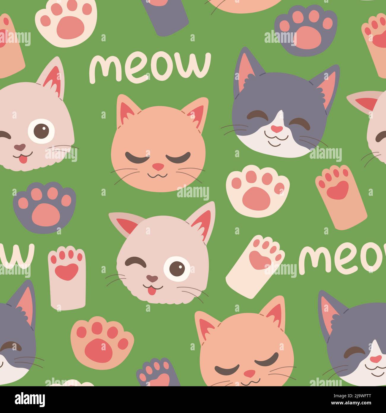 Feline paw design Stock Vector Images - Alamy