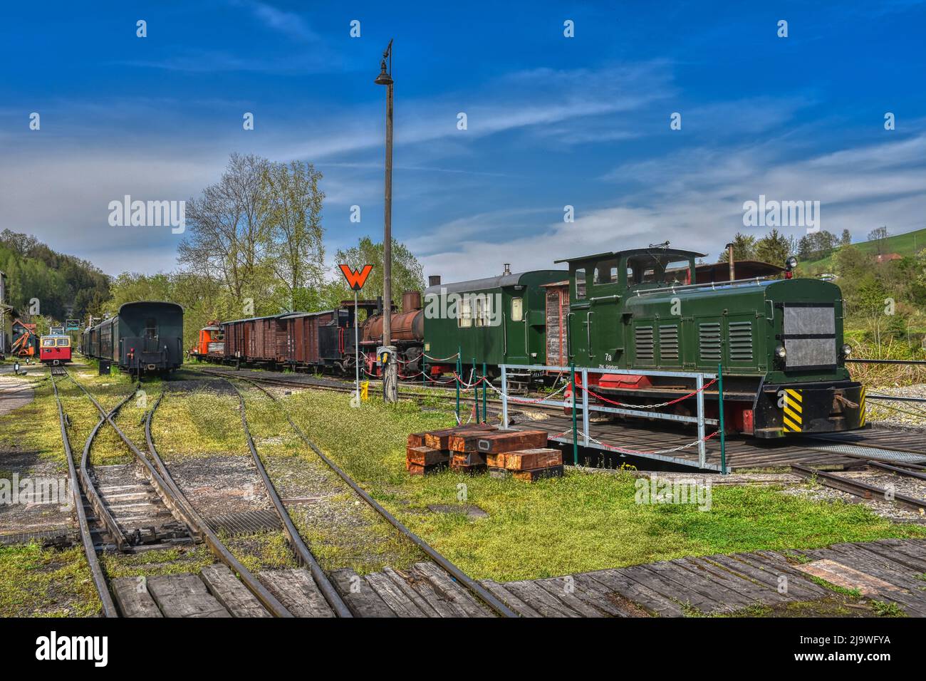 Steyrtalbahn, Schmalspurbahn, Bahnhof, Grünburg, Museumsbahn ...