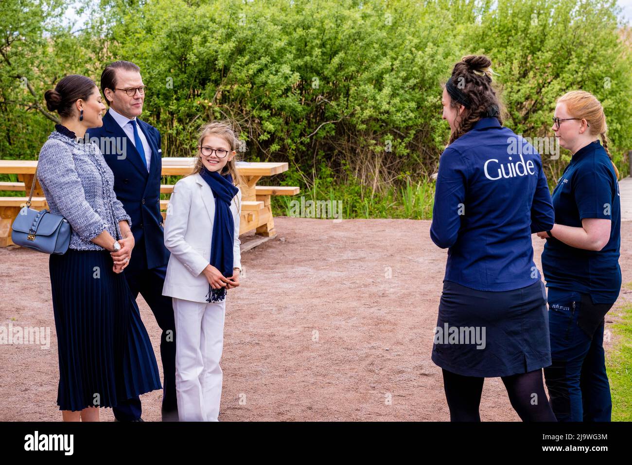 Crown Princess Victoria and Prince Daniel with Princess Estelle during ...