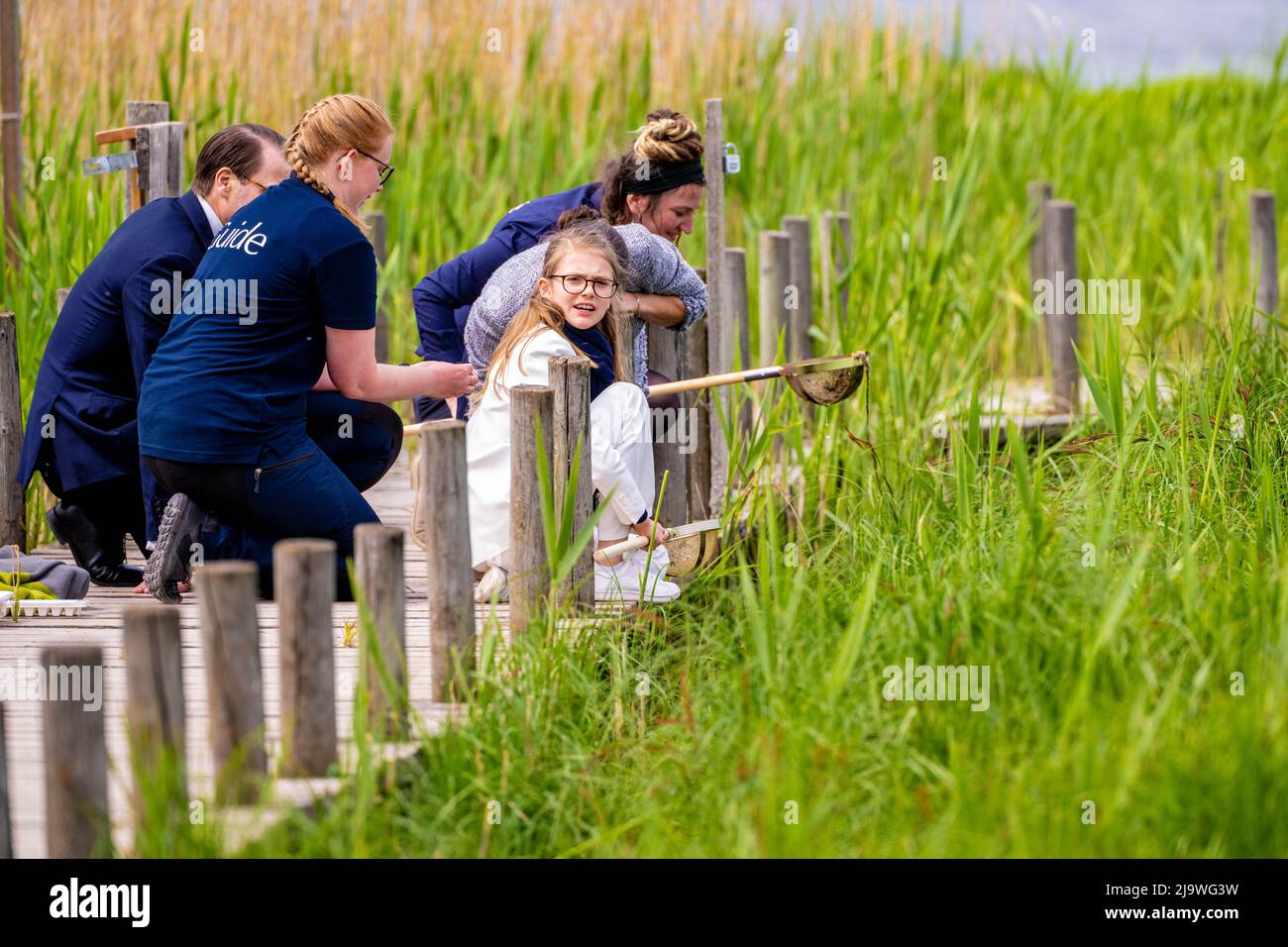 Princess Estelle during a visit to Linkoping Castle and a guided tour ...