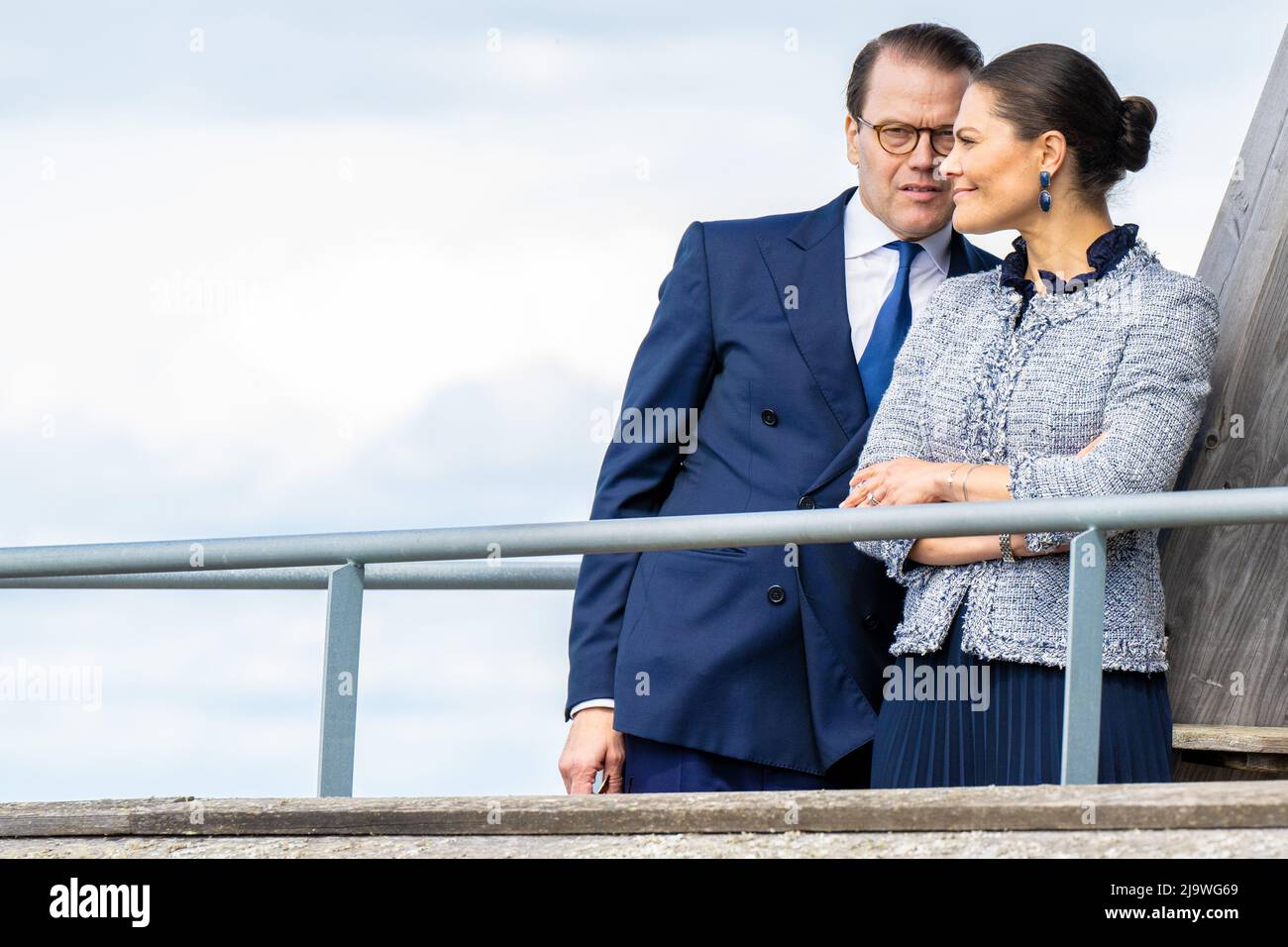 Crown Princess Victoria and Prince Daniel during a visit to Linkoping ...