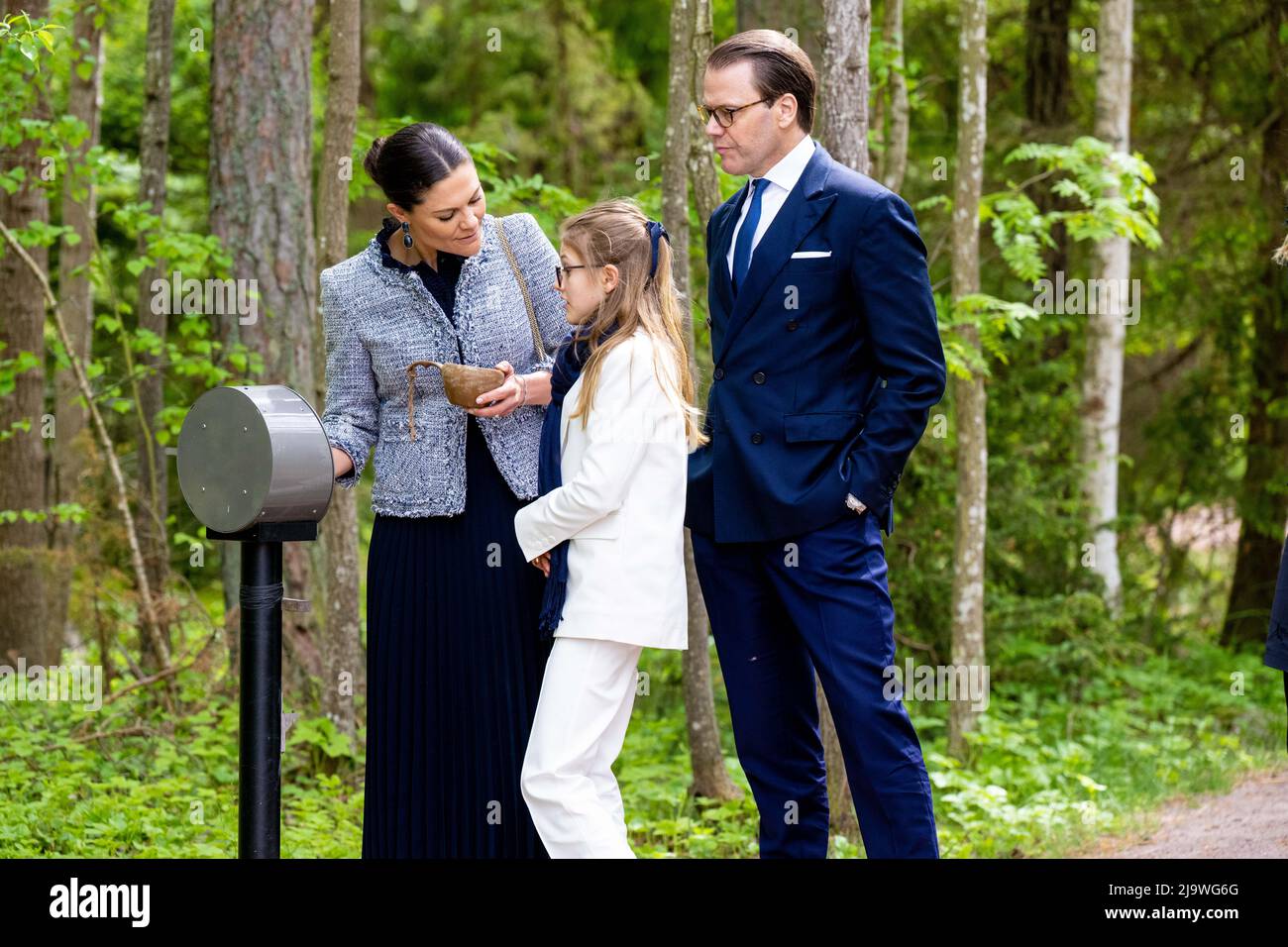 Crown Princess Victoria and Prince Daniel with Princess Estelle during ...
