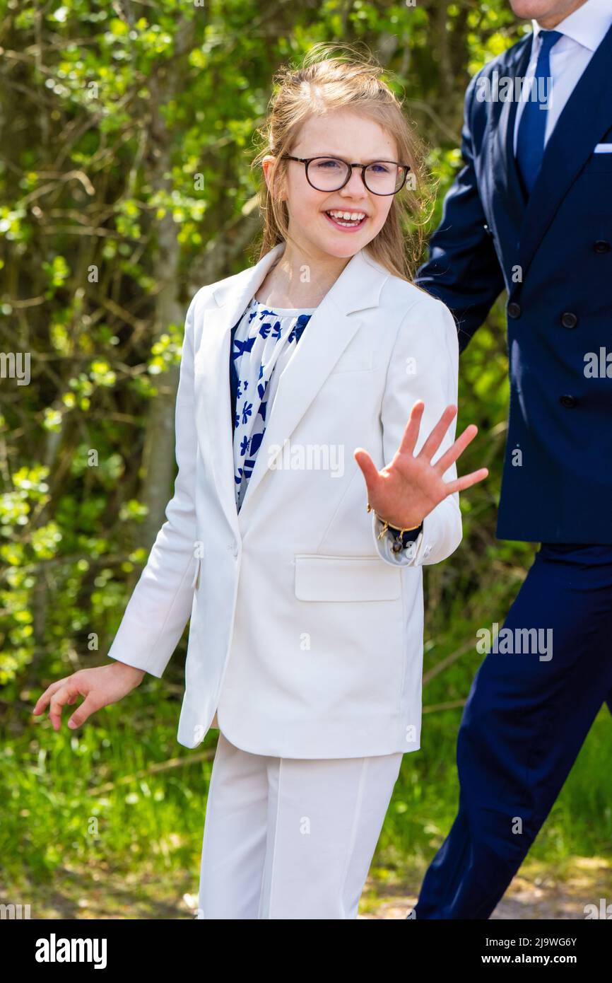 Princess Estelle during a visit to Linkoping Castle and a guided tour ...