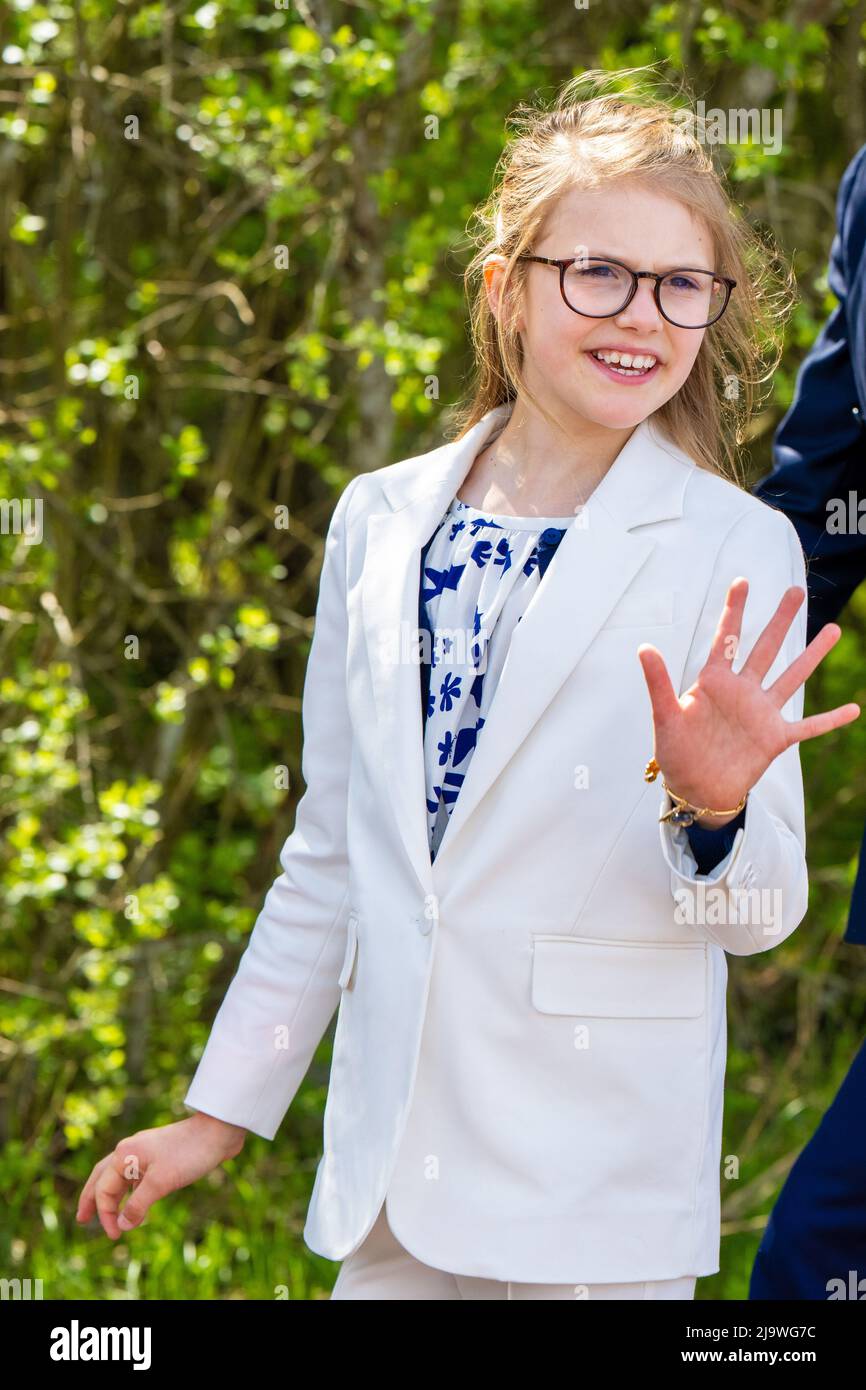 Princess Estelle during a visit to Linkoping Castle and a guided tour ...