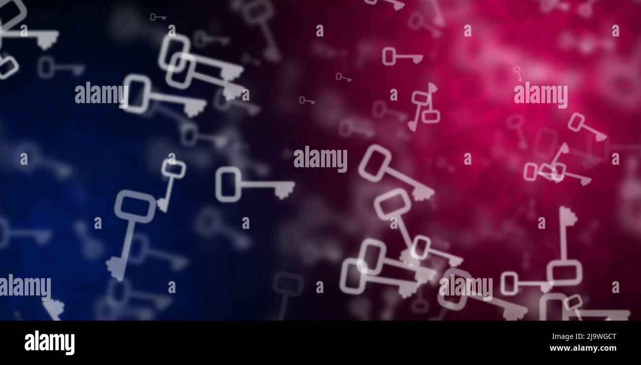 Flying keys over dark hi-res stock photography and images - Alamy