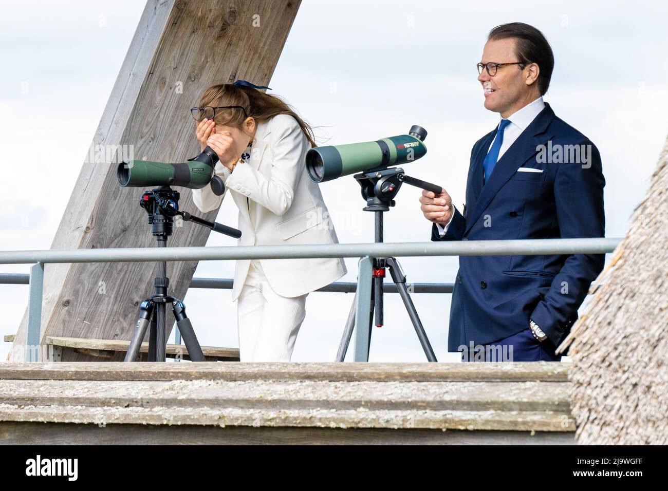 Ostergotland, Sweden. 25th May, 2022. Prince Daniel with Princess ...