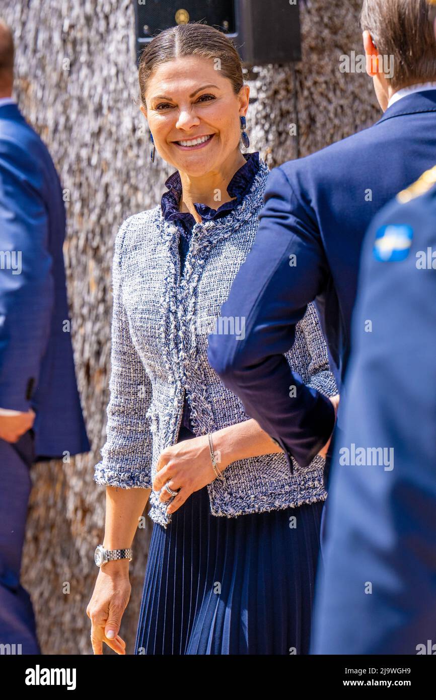 Ostergotland, Sweden. 25th May, 2022. Crown Princess Victoria during a ...
