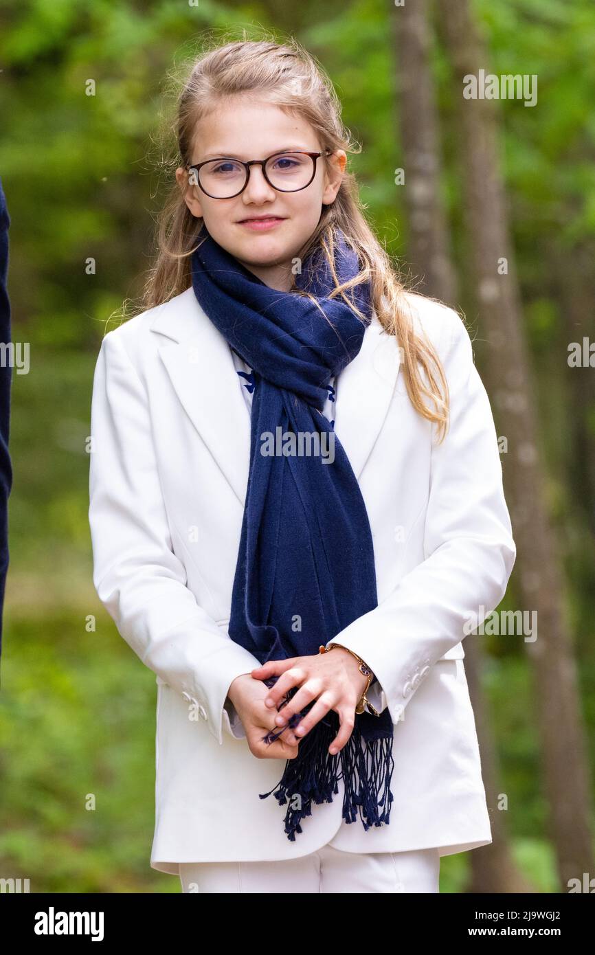 Ostergotland, Sweden. 25th May, 2022. Princess Estelle during a visit ...