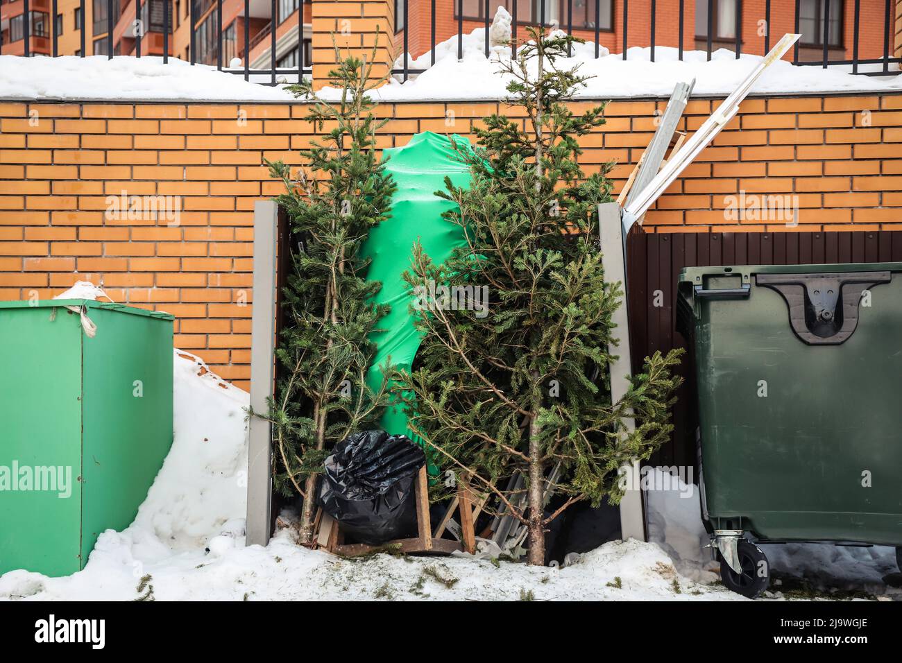 Trash area hi-res stock photography and images - Alamy