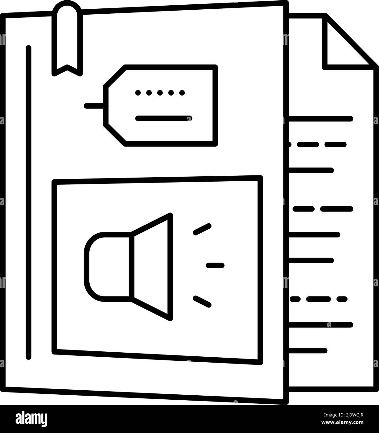 rulebook info line icon vector illustration Stock Vector Image & Art ...