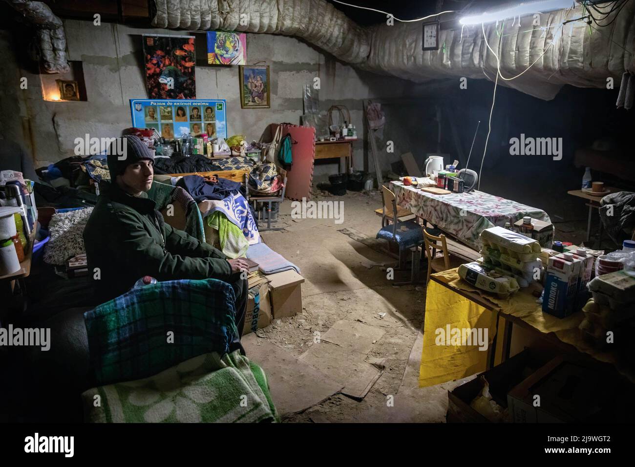 Sasha (18) now living in an underground bunker in Kharkiv. A former ...