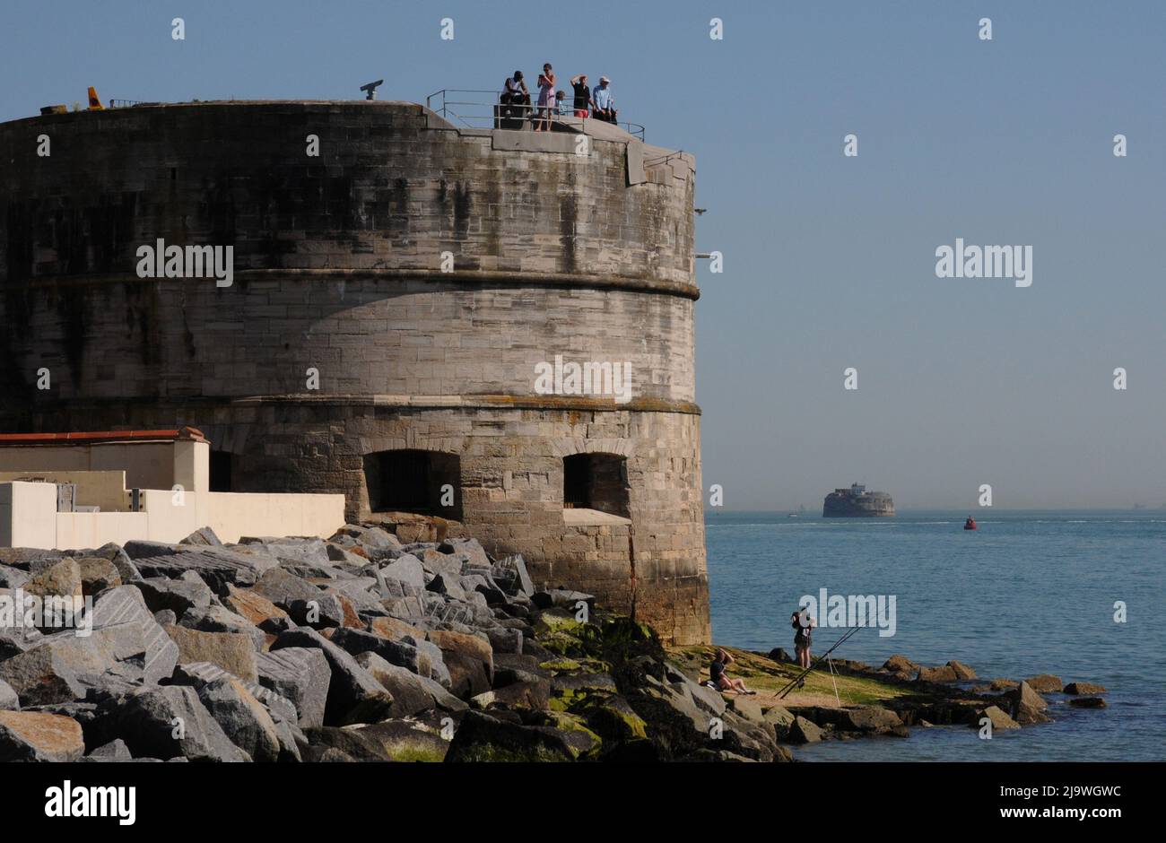 THE ROUND TOWER, SALLYPORT, OLD PORTSMOUTH PIC MIKE WALKER , 2010 Stock ...