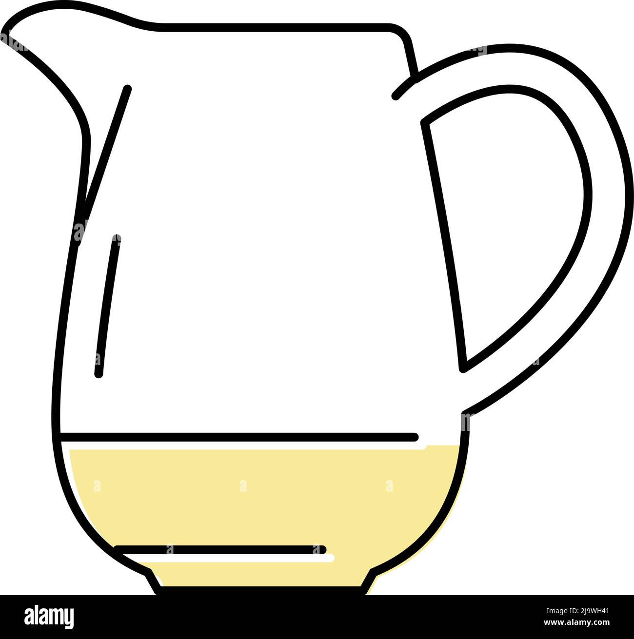 cream jug color icon vector illustration Stock Vector Image & Art - Alamy