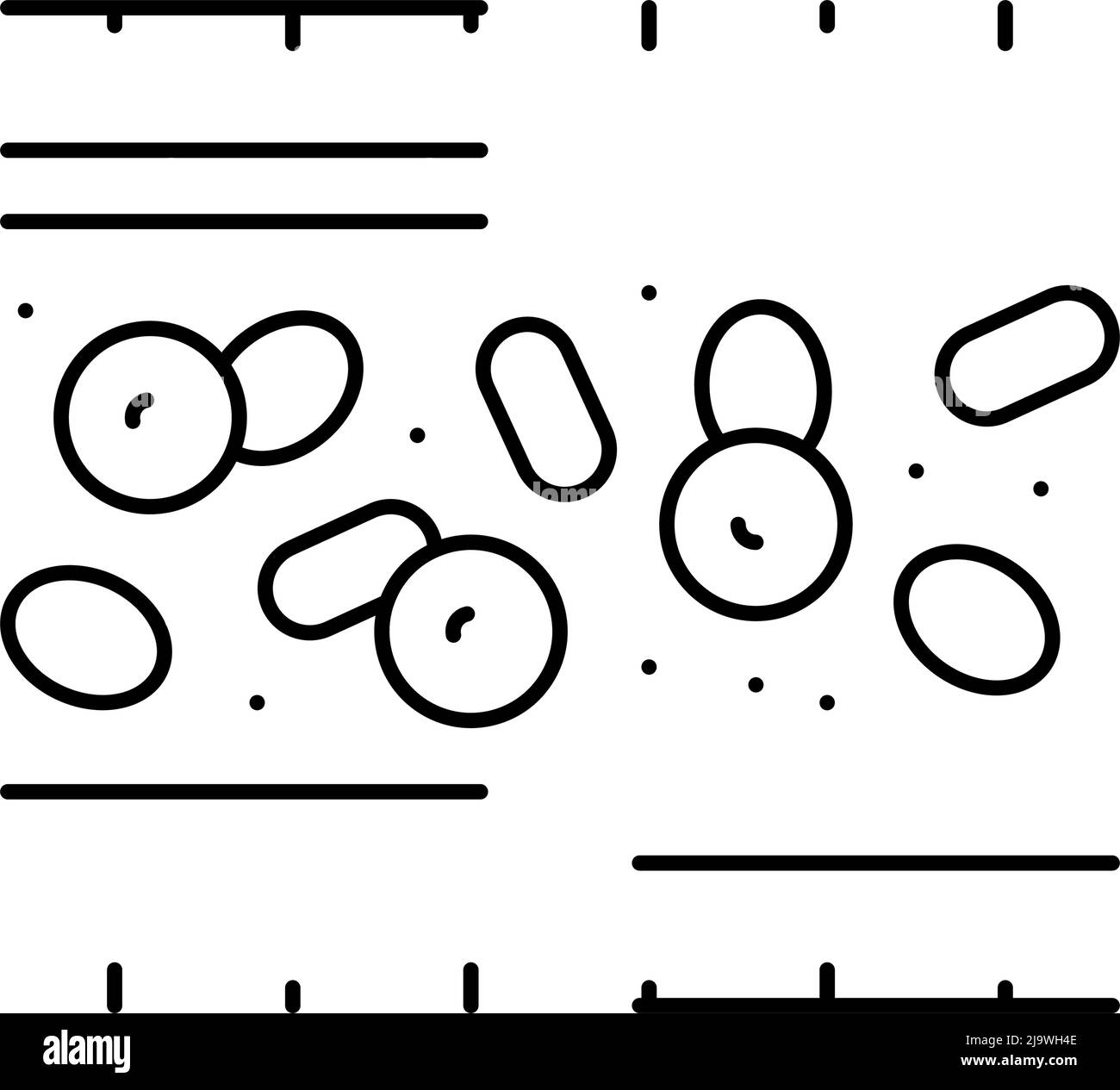 artery vessel line icon vector illustration Stock Vector Image & Art ...