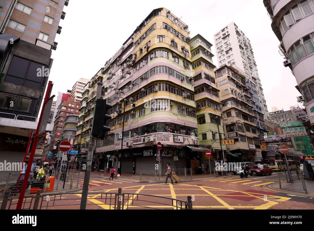 old town district in Mongkok Kowloon,HK Stock Photo - Alamy