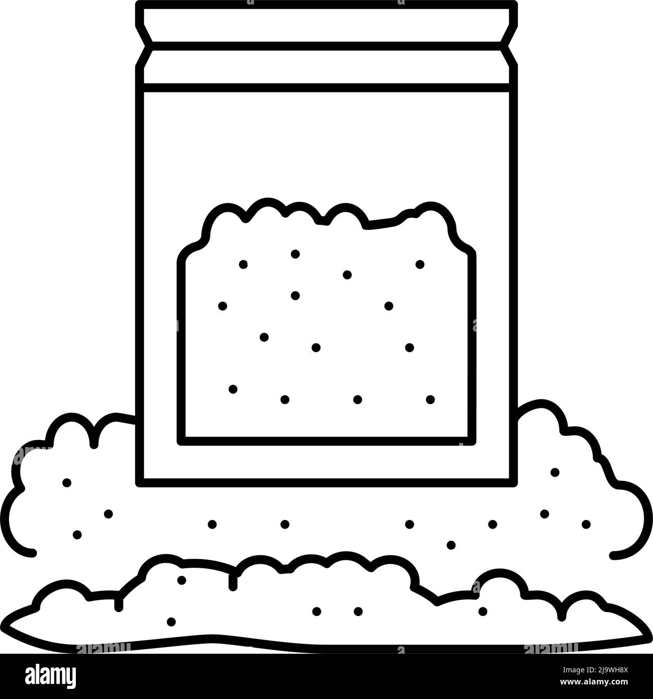 cocaine drug line icon vector illustration Stock Vector Image & Art - Alamy