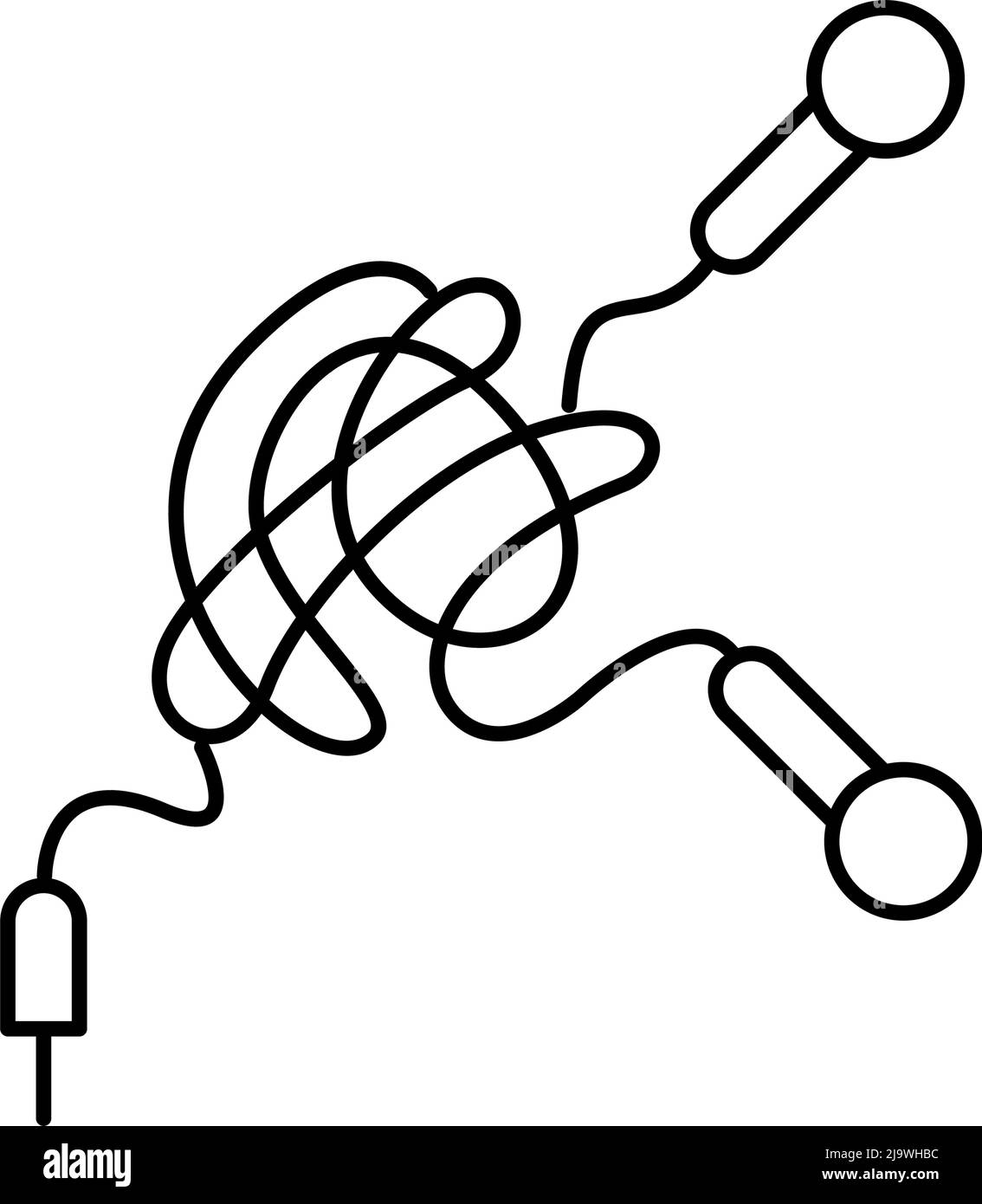 Tangle of cable Stock Vector Images - Alamy