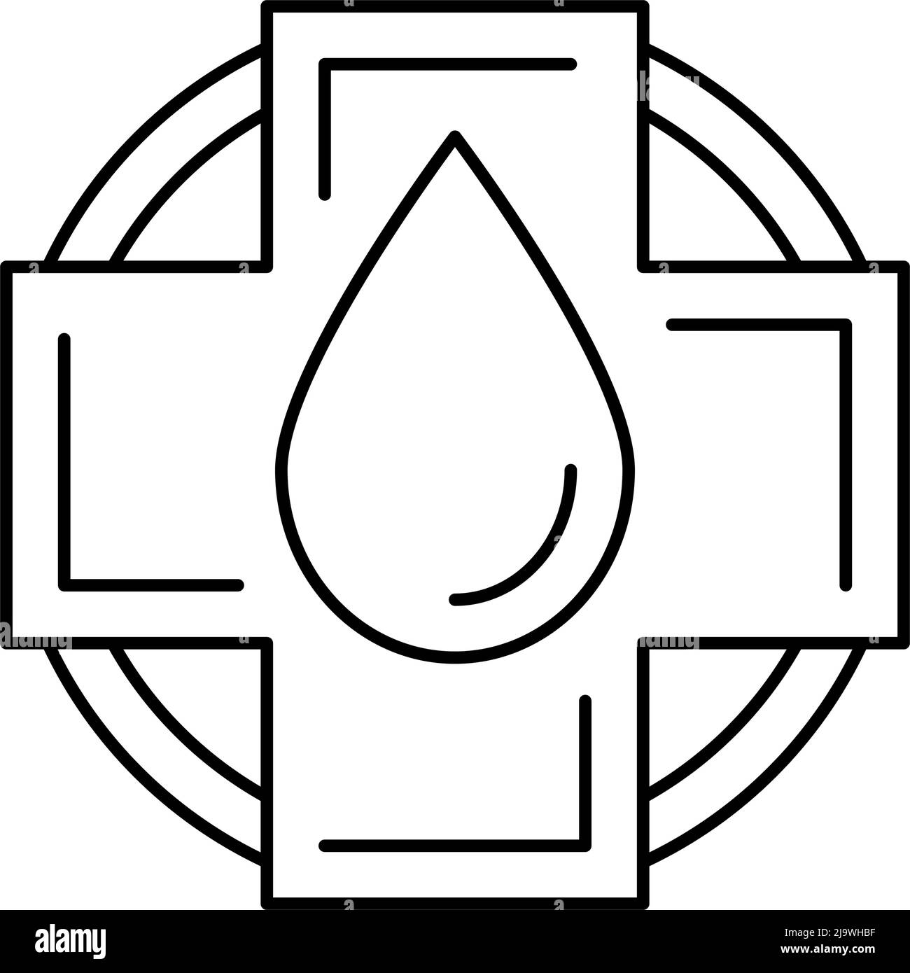 health blood line icon vector illustration Stock Vector Image & Art - Alamy