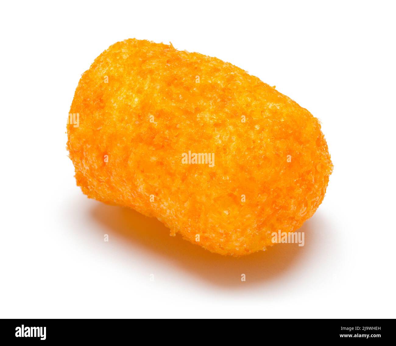 Single Cheese Puff Cut Out on White Stock Photo - Alamy