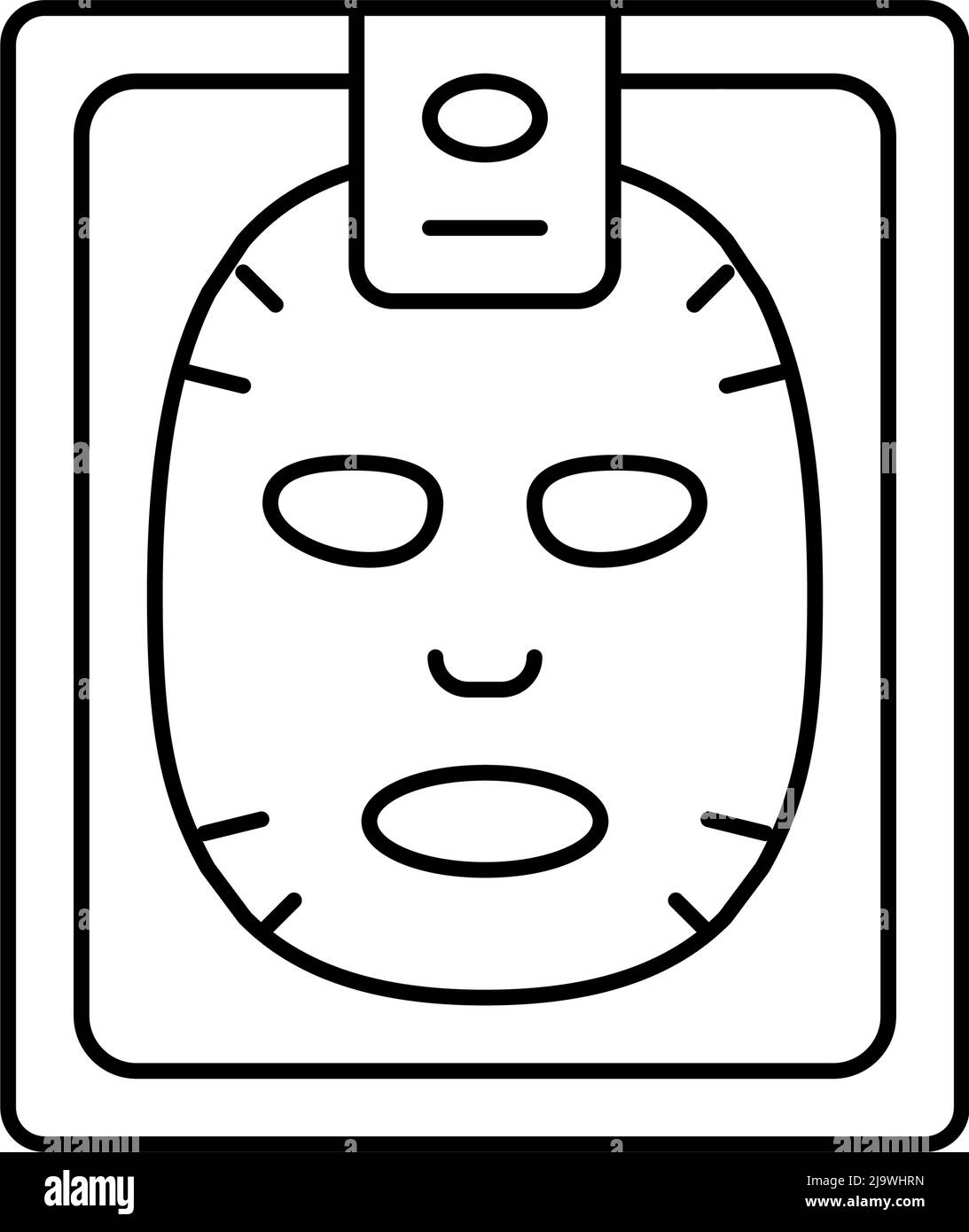 facial mask line icon vector illustration Stock Vector Image & Art - Alamy