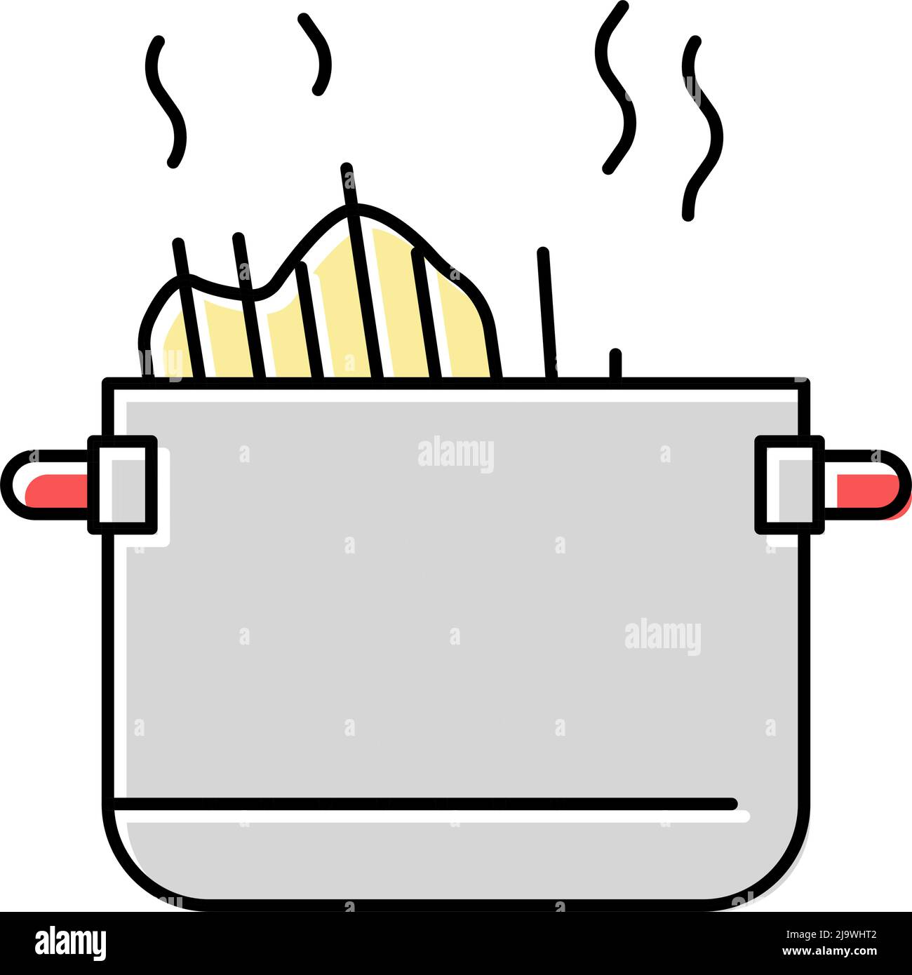 cooking pasta color icon vector illustration Stock Vector Image & Art ...