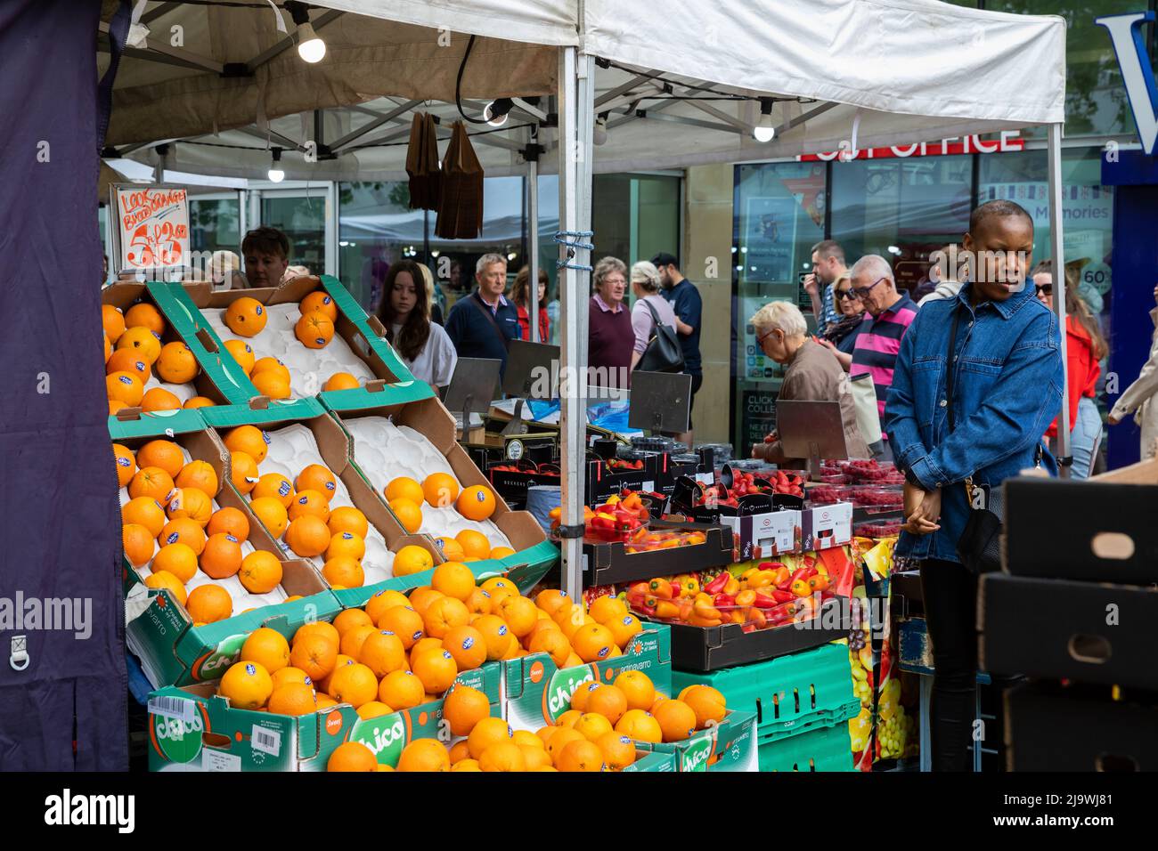 Market Day in Chelmsford, Essex Stock Photo - Alamy