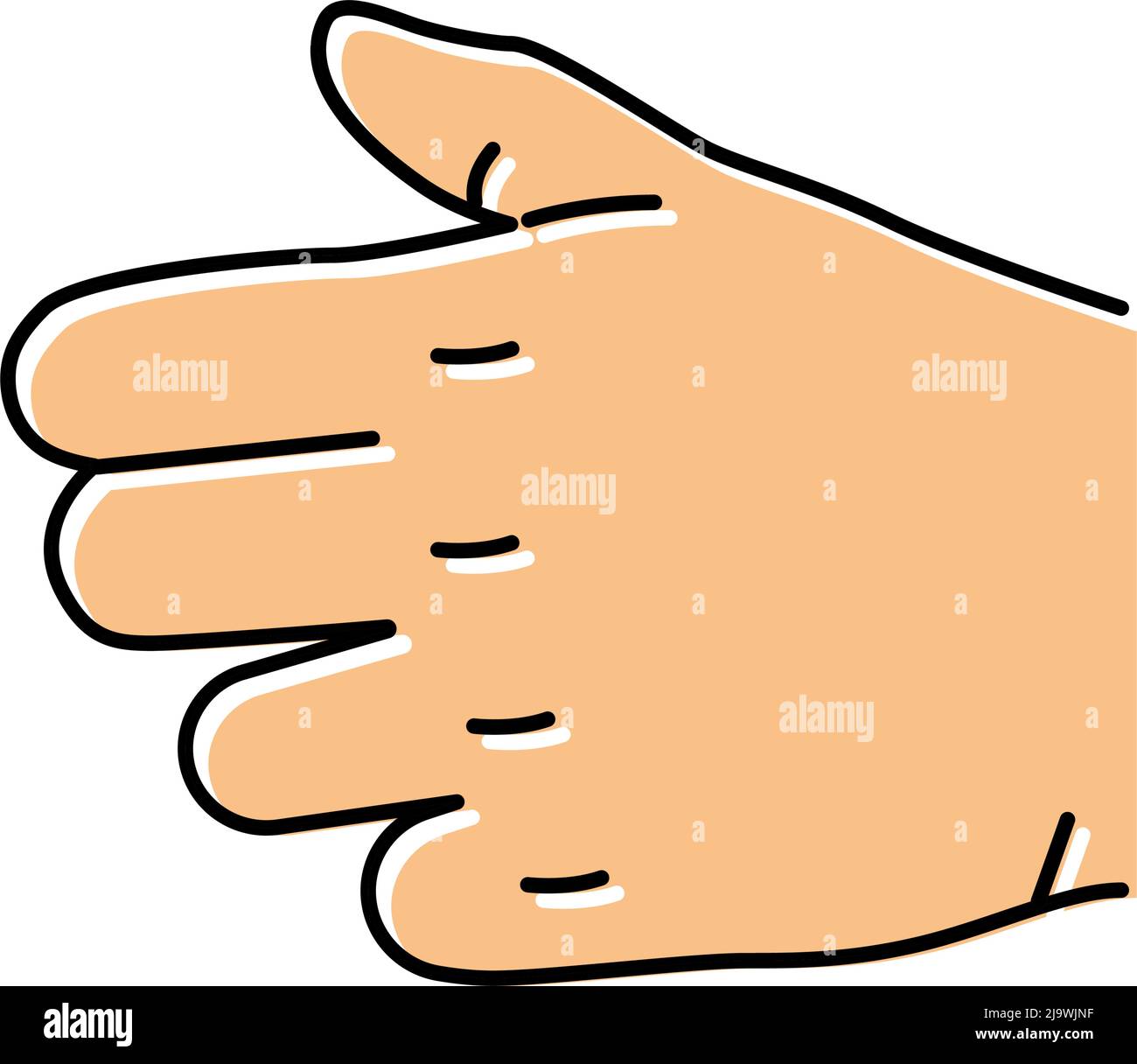 grip hand gesture color icon vector illustration Stock Vector Image ...