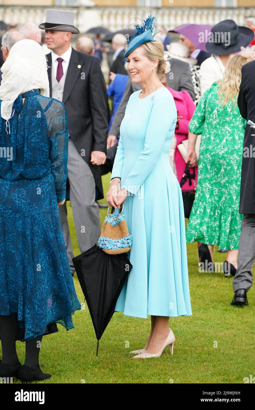 The Countess of Wessex meeting guests during a Royal Garden Party at ...
