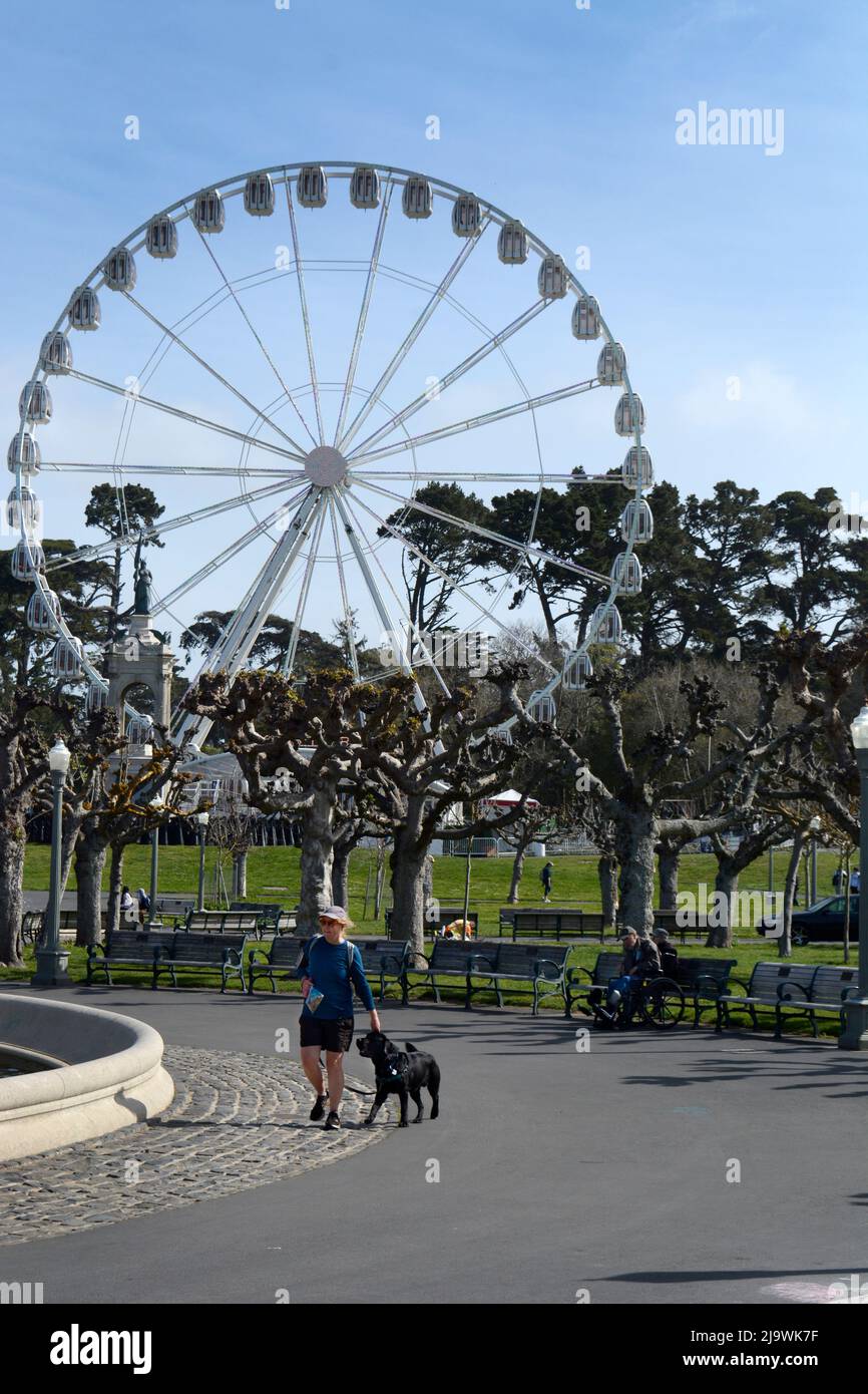 The SkyStar Wheel is an amusement park ride in Golden Gate Park in San ...