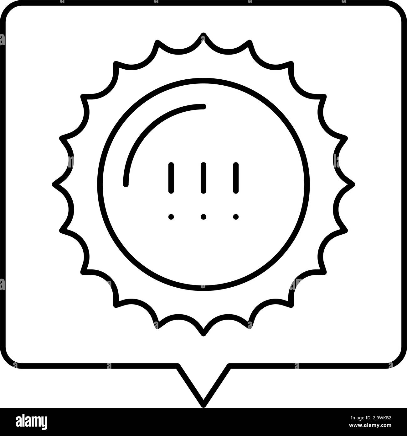 hot weather line icon vector illustration Stock Vector Image & Art - Alamy