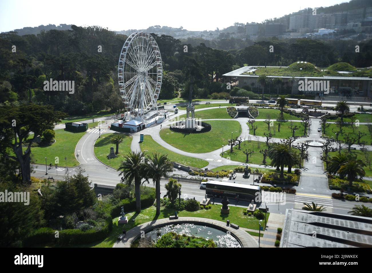 The SkyStar Wheel in Golden Gate Park as seen from the Hamon ...