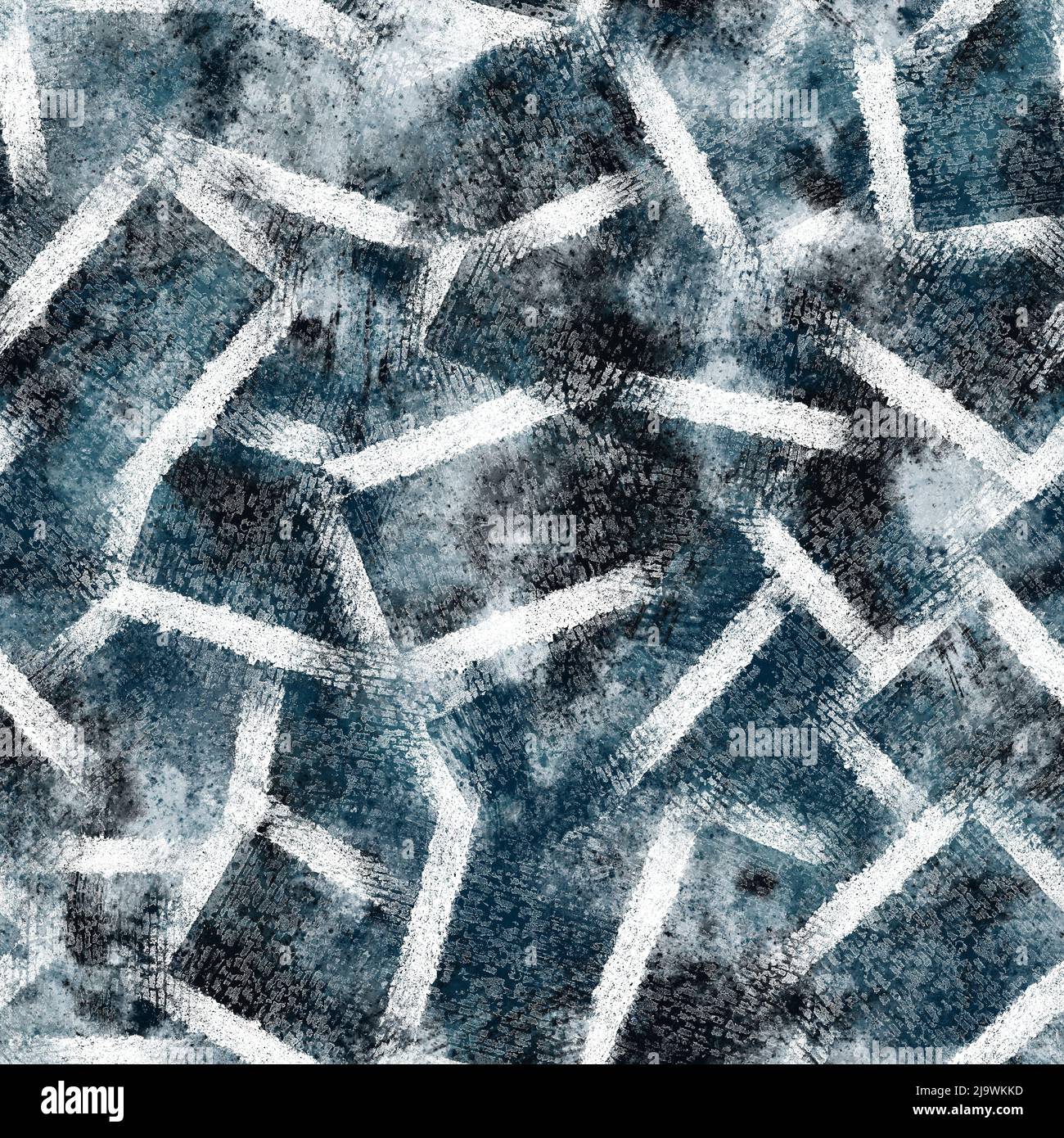 Seamless navy blue and white abstract grungy seamless surface pattern ...