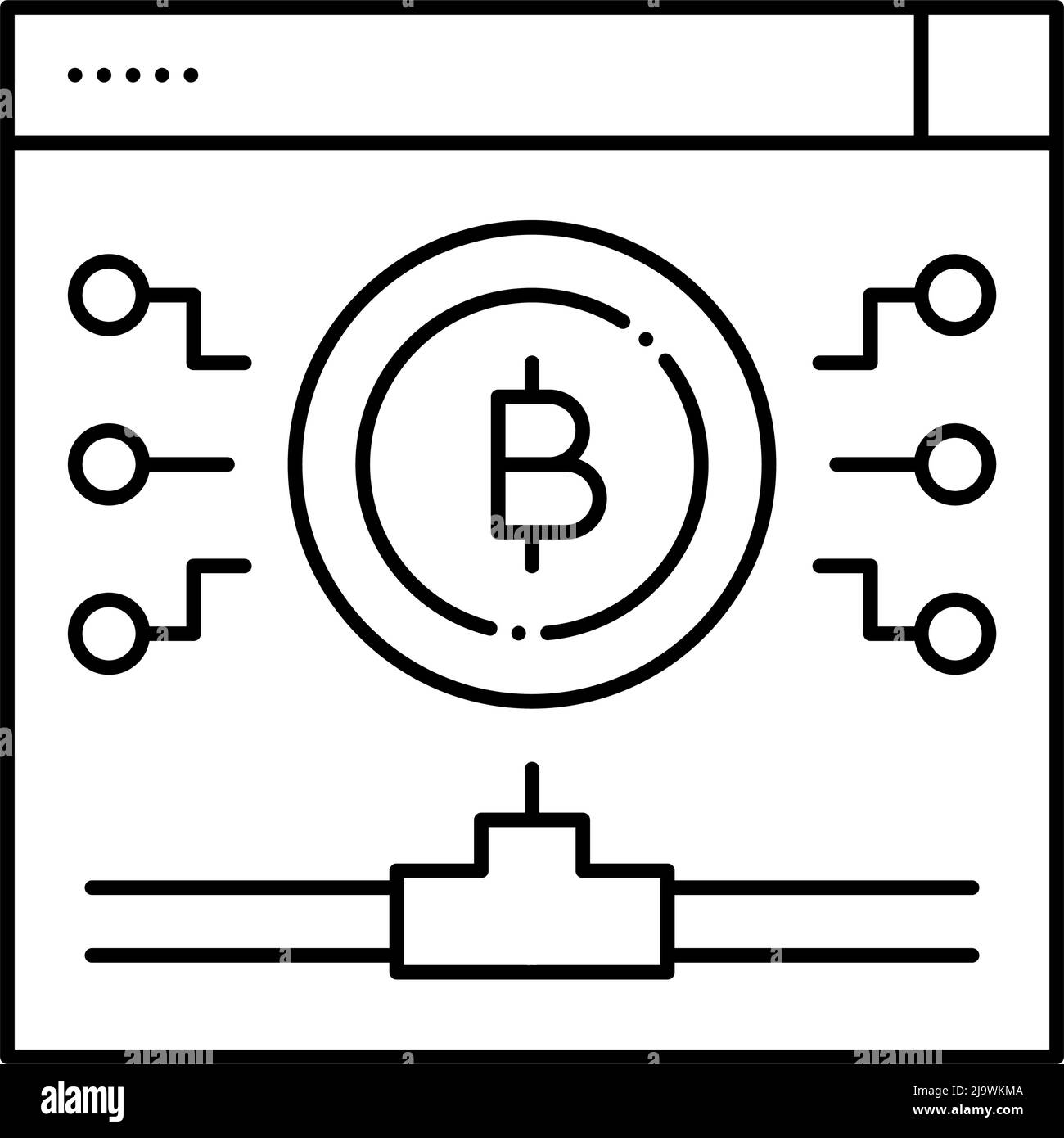 Black dogecoin Stock Vector Images - Alamy