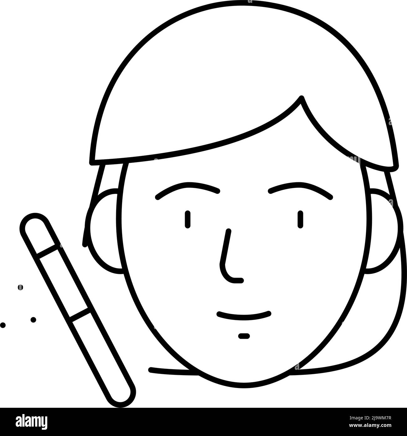 makeup procedure line icon vector illustration Stock Vector Image & Art ...