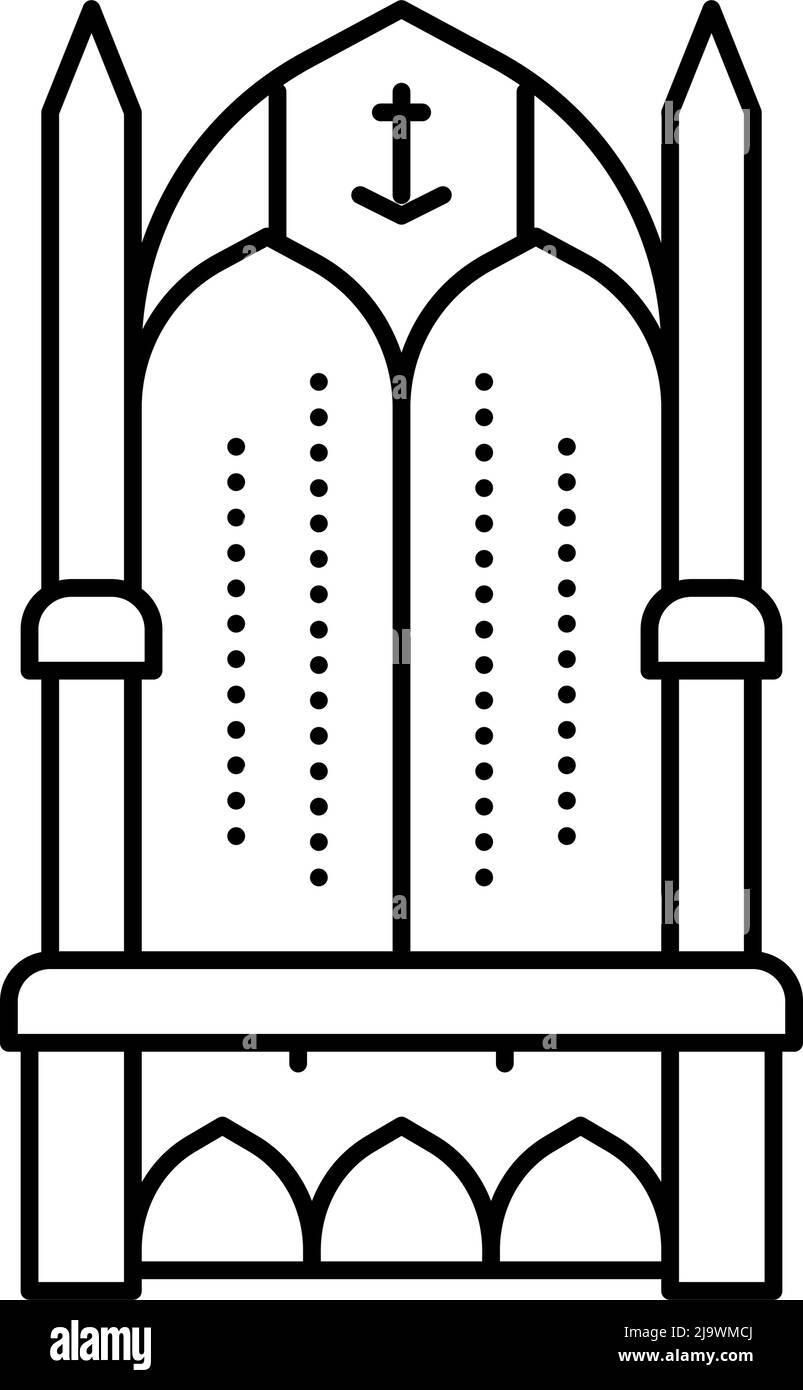 throne king line icon vector illustration Stock Vector Image & Art - Alamy